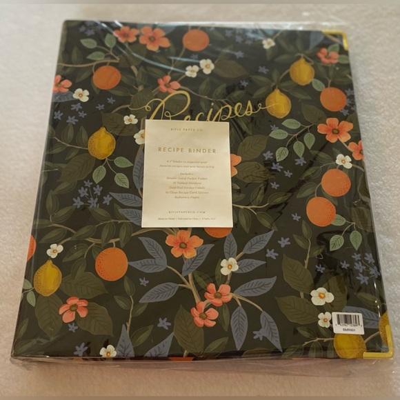 Rifle Paper Co. | Kitchen | Rifle Paper Co Recipe Binder Bmr0 Dividers ...